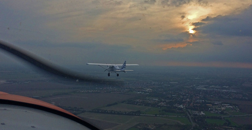 Rundflug Taucha mit Sicherheitseinweisung vorab