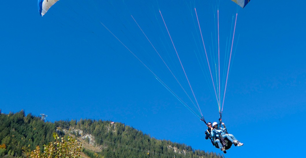 Gleitschirm Tandemflug Mayrhofen in Österreich