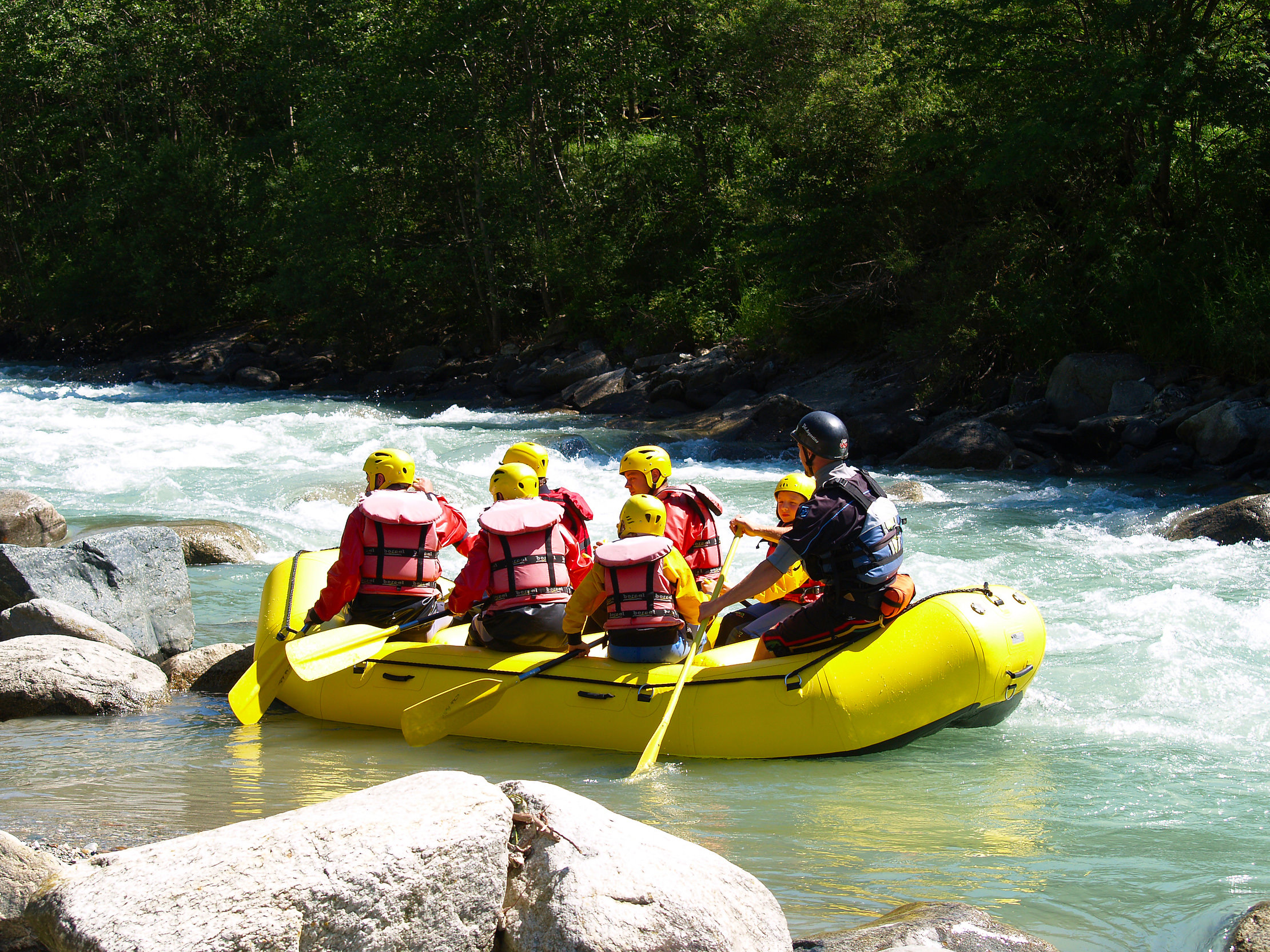 90 Min. Rafting-Tour Schräglage über die Inn ab Haiming